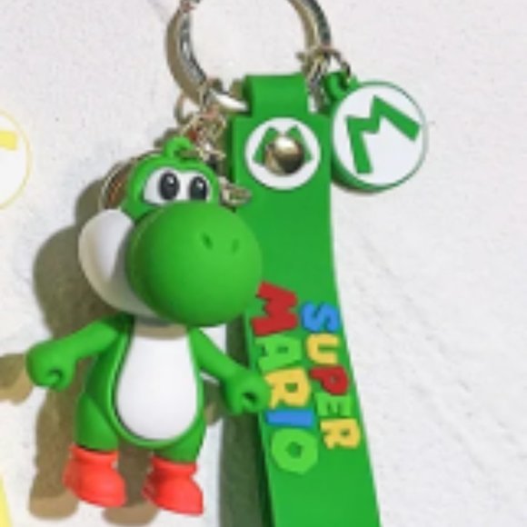 Nintendo | Accessories | New Super Mario Green Yoshi Keychainbagcharm ...